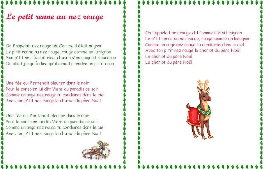 Paroles De Rudolph Le Renne Au Nez Rouge